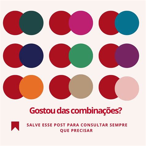 Cores Que Combinam Com Vermelho