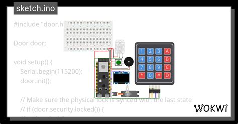 Smart Door Wokwi Esp32 Stm32 Arduino Simulator