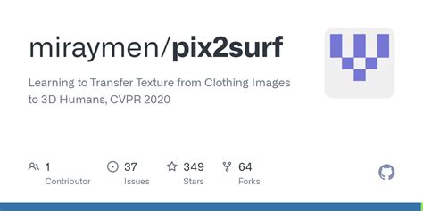 github miraymen pix2surf learning to transfer texture from clothing