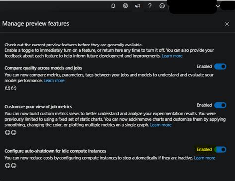 machine learning aml notebook vm auto shutdown policy stack overflow