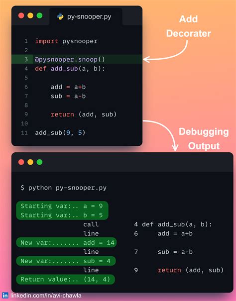 Debugging Made Easy With Pysnooper By Avi Chawla