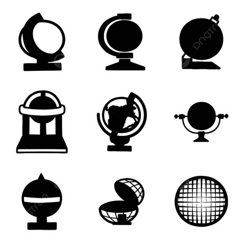 Jeu Dicônes De Globe Vectoriel Symbole Graphique De Voyage Vecteur Png Voyage Graphique