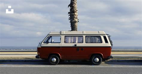 Red And White Volkswagen T 2 On Road During Daytime Photo Free
