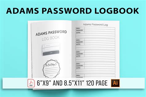 Adams Password Logbook Graphic By Gn Shop · Creative Fabrica