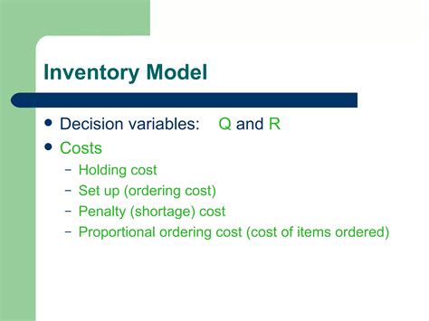 Continuous Review Inventory System Ppt