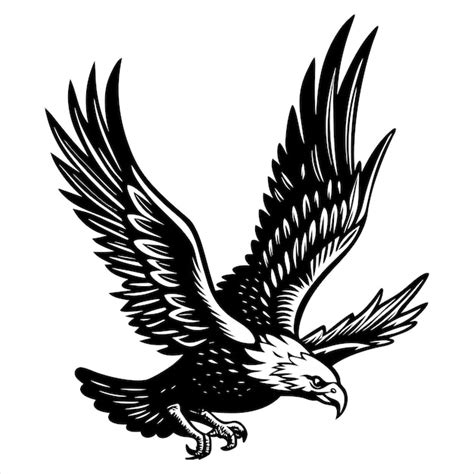Eagle Diving Svg Premium Ai Generated Vector