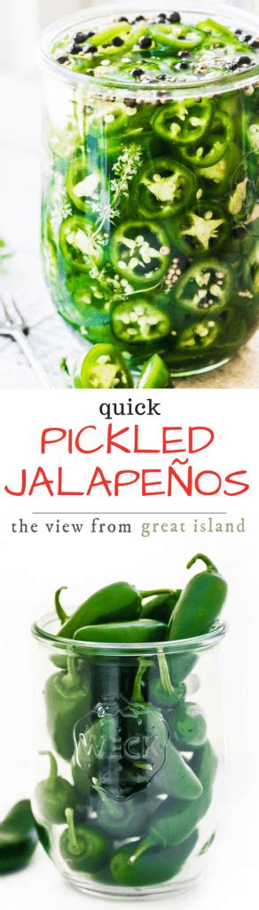Quick Pickled Jalapeños ~ Easy Recipe • The View From Great Island