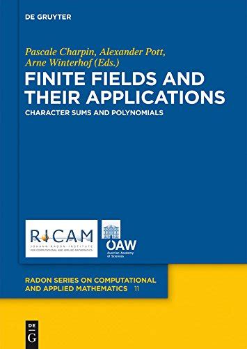 Finite Fields And Their Applications Character Sums And Polynomials Radon Series On