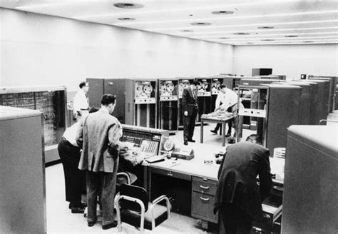 Ibm 705 Electronic Computer Photograph Wisconsin Historical Society