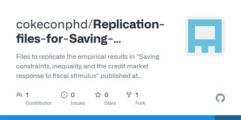Github Cokeconphdreplication Files For Saving Constraints Inequality