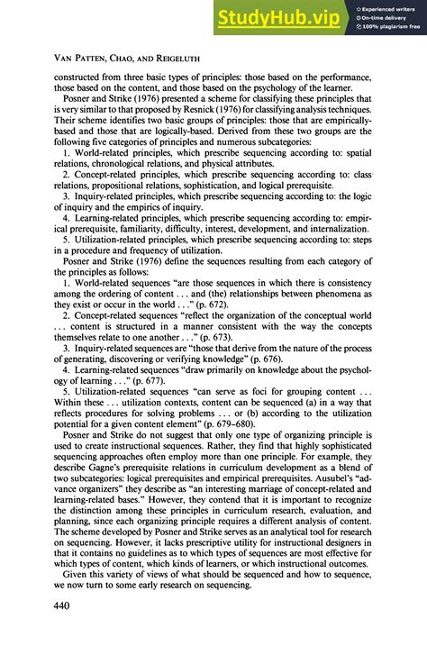 A Review Of Strategies For Sequencing And Synthesizing Instruction Pdf Educational