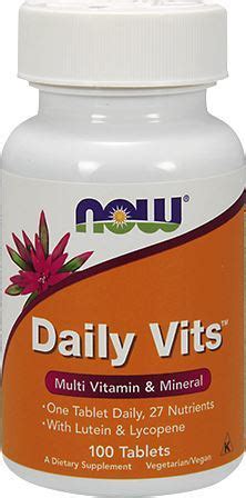 NOW Daily Vits Multi — купить витамины от NOW foods недорого в Москве