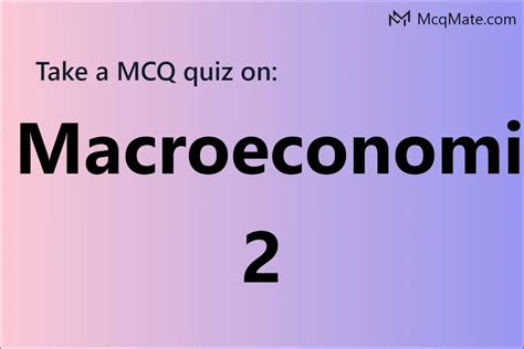 Macroeconomics Online Practice Test