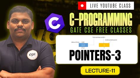 C Programming Full Course—lecture 11 Gate Cse And Da Pointers 3 Youtube