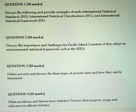 Solved Question 10 Marks Discuss The Following And Provide Examples