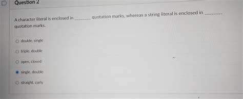 solved a character literal is enclosed in quotation marks