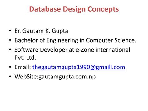 PPT Database Design Concepts PowerPoint Presentation Free Download ID 1575302