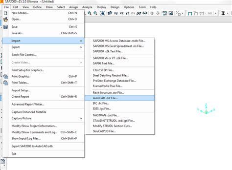 How Do I Import Autocad Into Sap2000