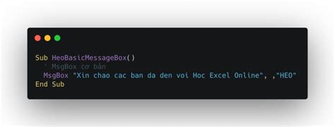 Vba Excel Bài 16 Sử Dụng Msgbox Trong Excel Vba Hkt Soft