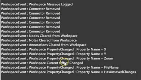 Workspace Close Clear Event Developers Dynamo
