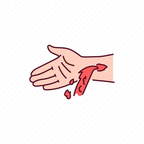 Blood Bleeding Arterial Hand Icon Download On Iconfinder