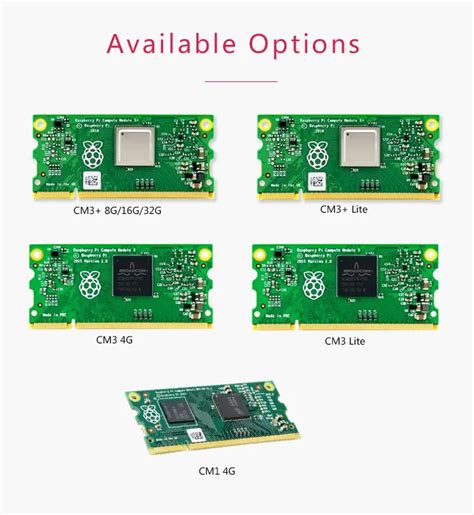 Official Original Raspberry Pi Compute Module 3 Cm3 Lite Broadcom Bcm2837b0 Buy Raspberry Pi