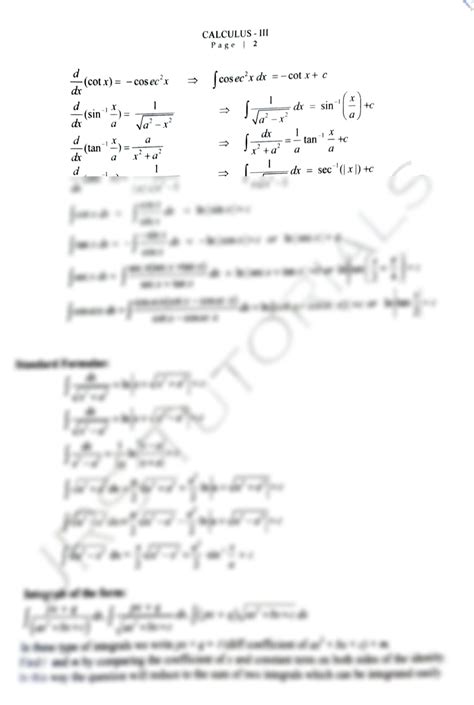 Solution Calculus Basics Of Indefinite Integrals Studypool Solution Calculus Basics Of Indefinite Integrals Studypool