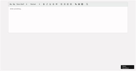 react quill examples codesandbox
