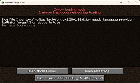 Game Crashed When Load The Mod With Forge · Issue 343 · Blackd