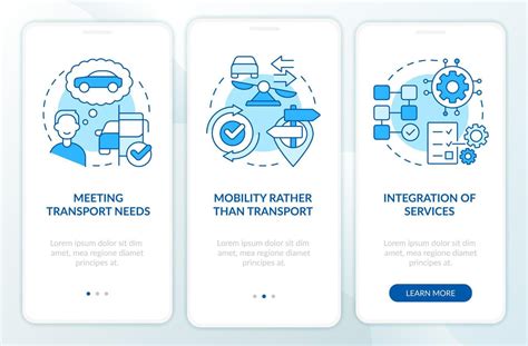 Maas Concept Components Blue Onboarding Mobile App Screen Transport
