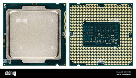 Cpu Central Processing Unit Microchip Isolated On White Background