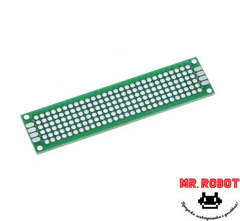 Двостороння pcb 2×8 макетна друкована плата монтажна mr robot