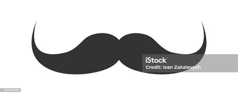 콧수염 아이콘입니다 이발소 기호 머리카락 얼굴 벡터에 서명하십시오 콧수염에 대한 스톡 벡터 아트 및 기타 이미지 콧수염 멕시코 턱수염 Istock