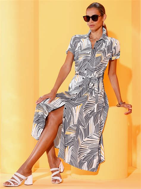 Hemdblusenkleider Für Damen Sommer Bis Elegant Heine