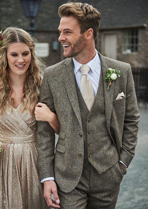 Tibberton Brown Tweed Suit Pure Suit Hire Norwich Groom And Groomsmen Suits Tweed Wedding