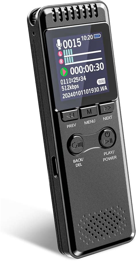 Amazon Com GB Digital Voice Recorder With Hours Recording Capacity Hrs Battery Time