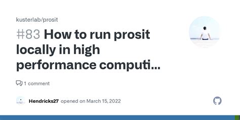 How To Run Prosit Locally In High Performance Computing Environment