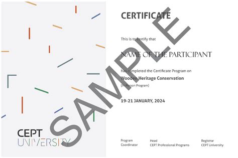 Cept Professional Programs Certificate Programs By Cept University For Built Environment