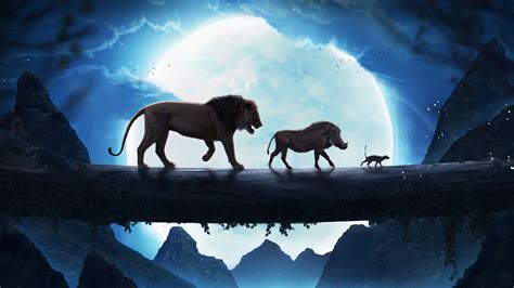 Pumbaa Simba Timon 4k Hd The Lion King Wallpapers Hd Wallpapers Id 56851