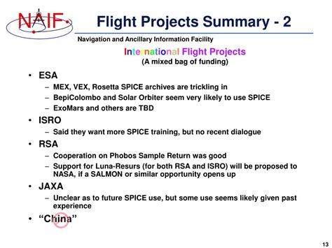 ppt naif node report addresses both naif node and spice development powerpoint presentation