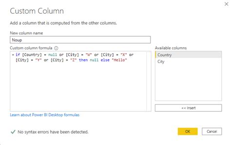 If And Or In Excel Powerquery Stack Overflow