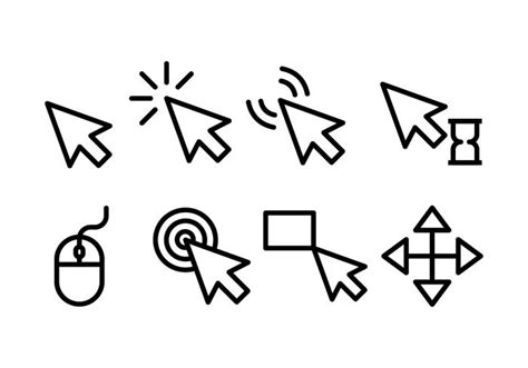 Mouse Pointer Vector Icons Vector Art At Vecteezy