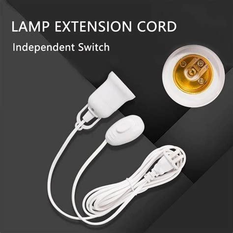 Lamp Bulb Holder With Switch E27 Led Light Bulb Extension Socket Shopee Philippines