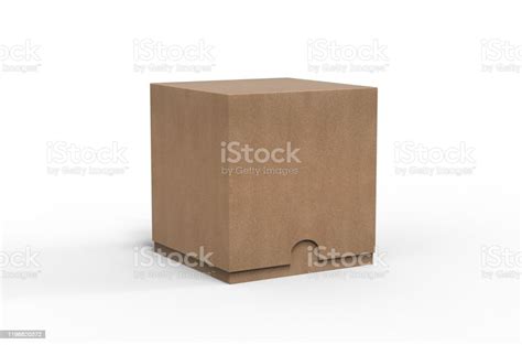갈색 종이 상자 고립 된 흰색 배경에 골판지 선물 상자 모형 템플릿 3d 그림 0명에 대한 스톡 사진 및 기타 이미지 0명 3차원 형태 갈색 Istock