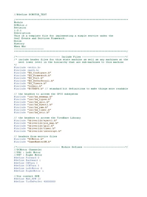 Dcmotor Pdf Electronic Engineering Computer Engineering