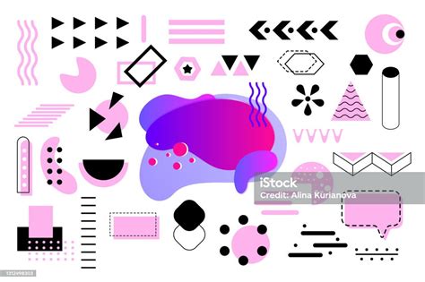 설계를 위한 복사 공간과 요소로 기하학적인 분홍색 그라데이션 웹 판매 포스터 광고 템플릿 프로모션을 위한 벡터 일러스트레이션 0명에 대한 스톡 벡터 아트 및 기타 이미지