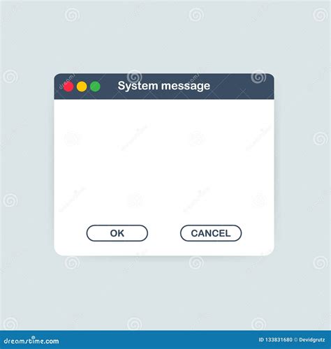 Old School Operating System Message Template Classic Computer User