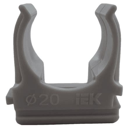 Держатель для труб (клипса) CF20 с защелкой IEK CTA10D-CF20-K41-100 ...