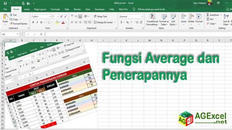 fungsi average dan penerapannya