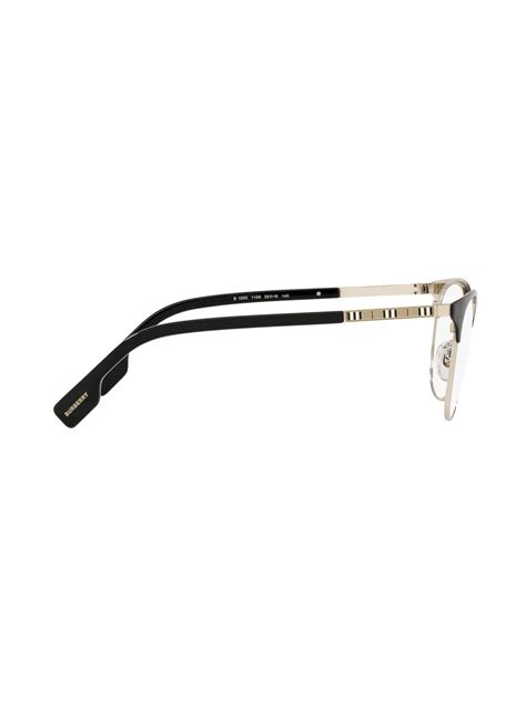 Burberry Eyewear Sophia Glasses Gold Farfetch